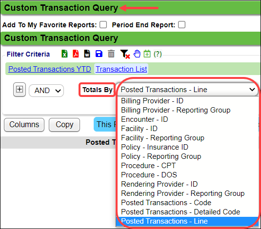 Custom Transaction Query (CTQ)