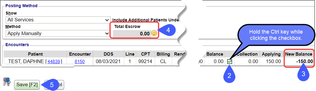 Force Apply a Patient Payment